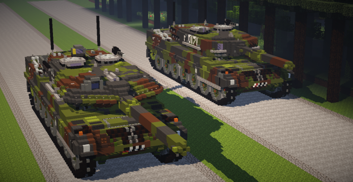 Leopard 2 German tank Minecraft Map