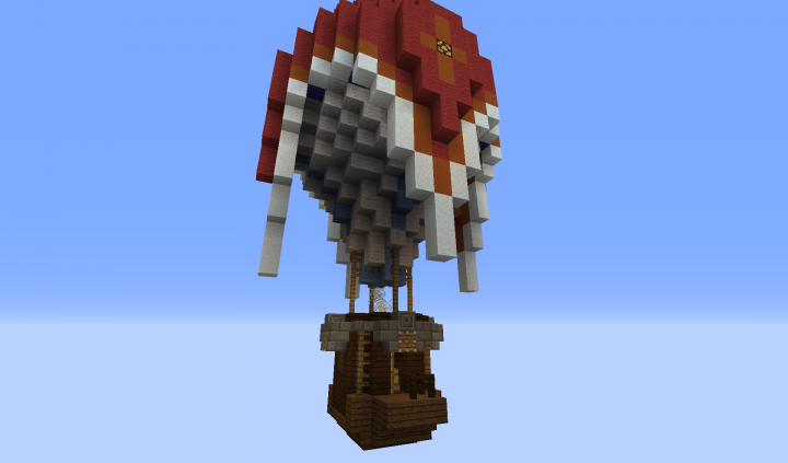 hot air balloon house Minecraft Map