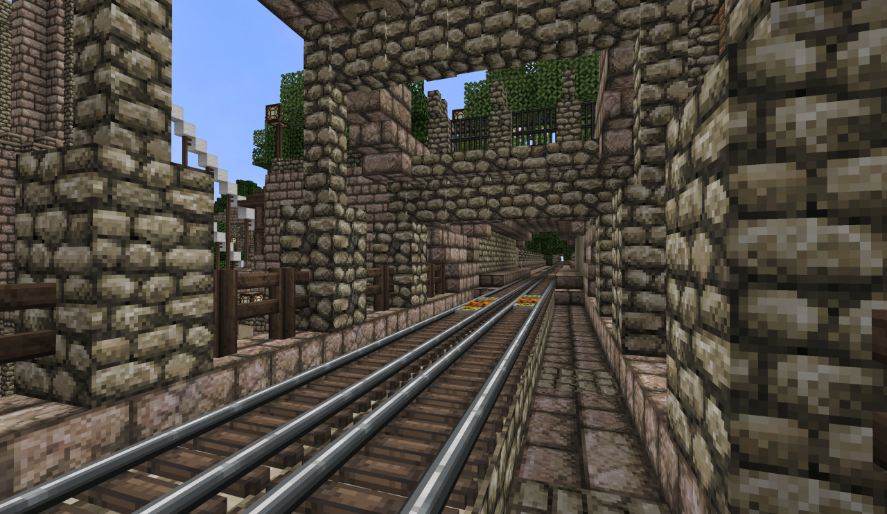 Railway bridge Minecraft Map