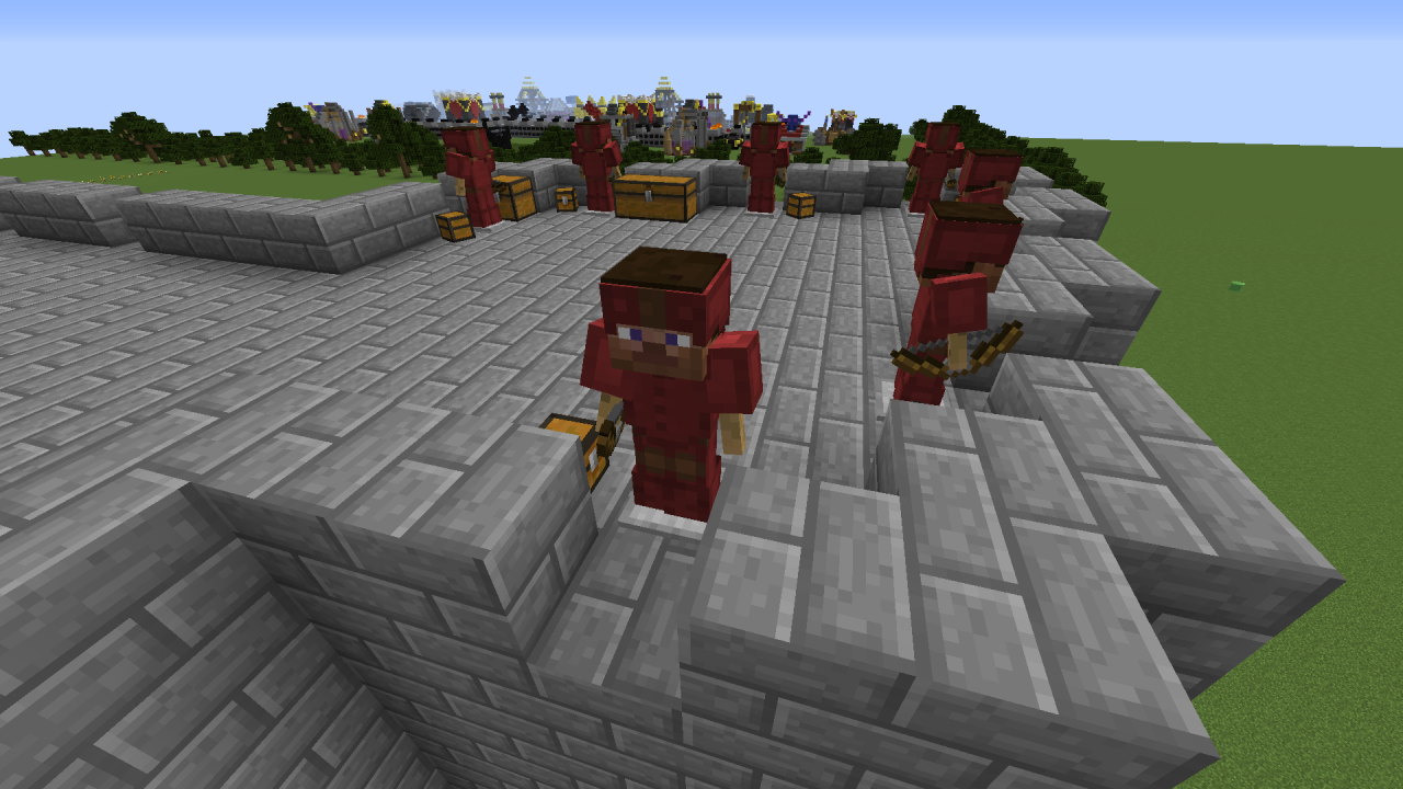 Fortress with Clash of Clans Base Nearby Minecraft Map