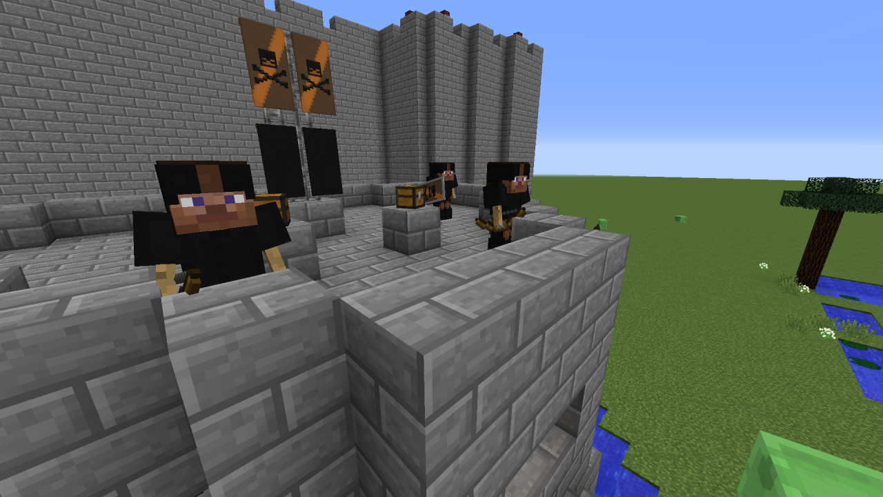 Fortress with Clash of Clans Base Nearby Minecraft Map