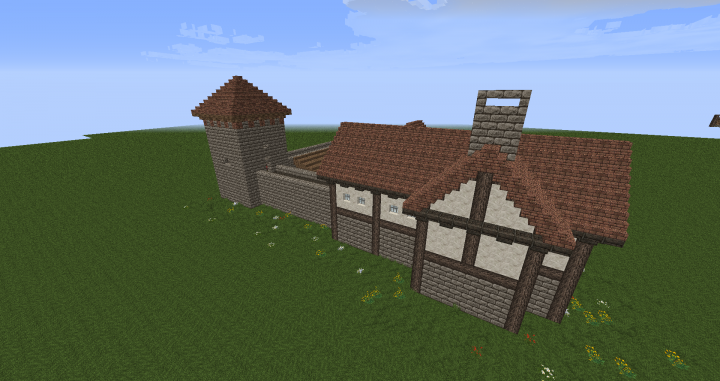 Fortified Medieval House Minecraft Map