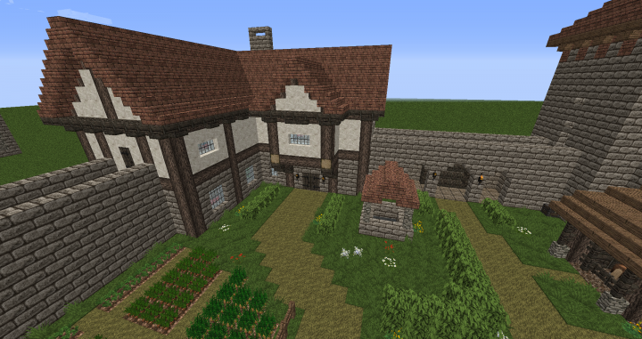Fortified Medieval House Minecraft Map