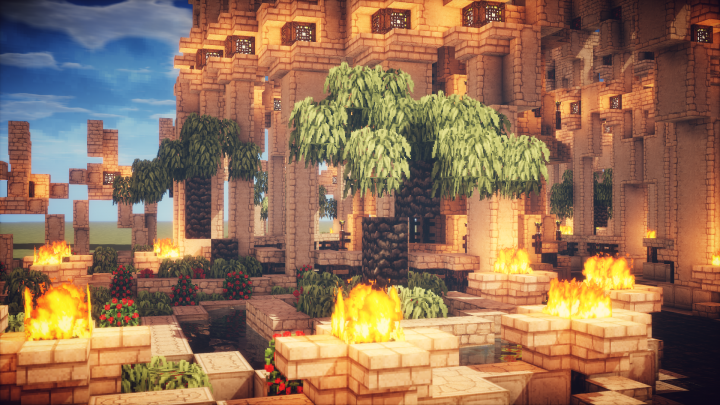 The Fire Wyrm's Oasis Minecraft Map