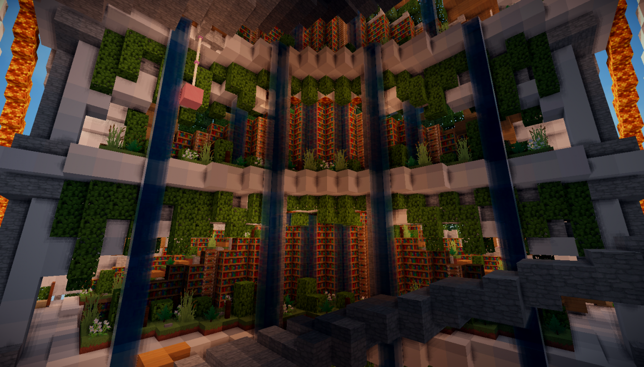 The Royal Library of Atlantis, the lost city Minecraft Map