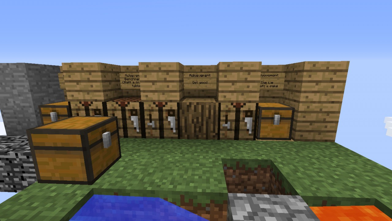 Achievement Skyblock Minecraft Map