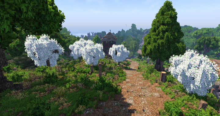 The Witcher 3 inspired Village w/ Castle [Conquest Reforged] Minecraft Map