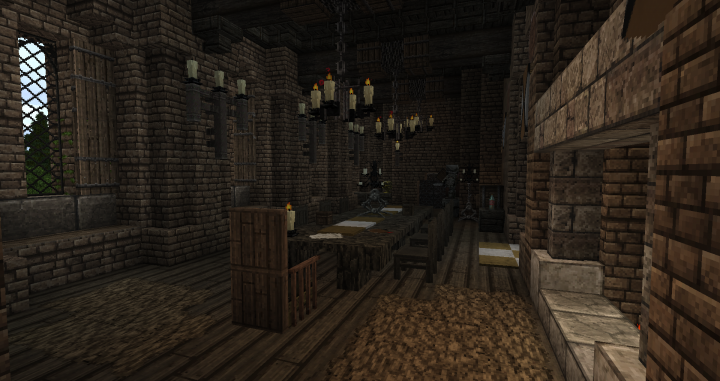 The Witcher 3 inspired Village w/ Castle [Conquest Reforged] Minecraft Map