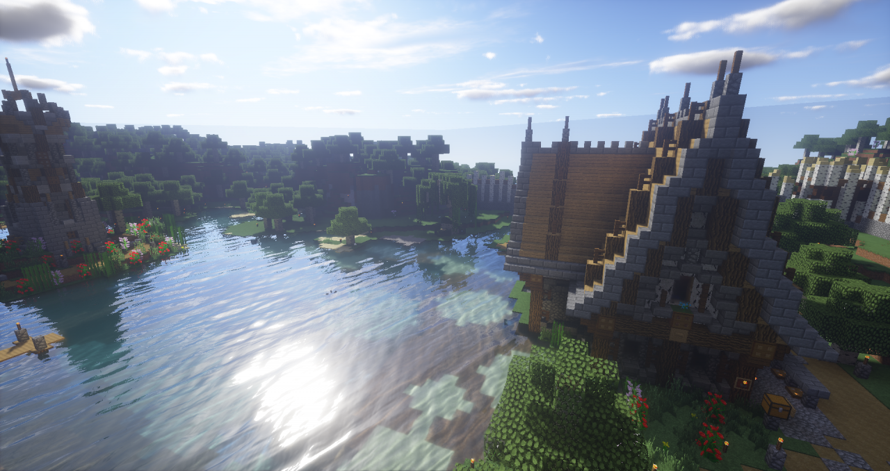 100% Survival Town Minecraft Map