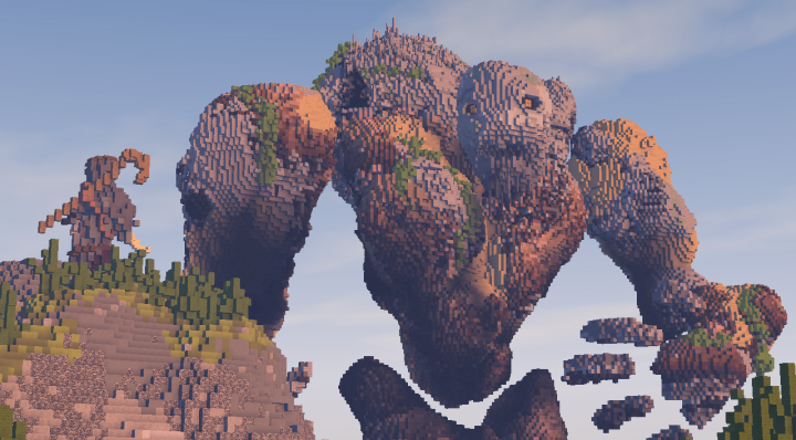 The Lost Shepherd and The Giant Golem Minecraft Map