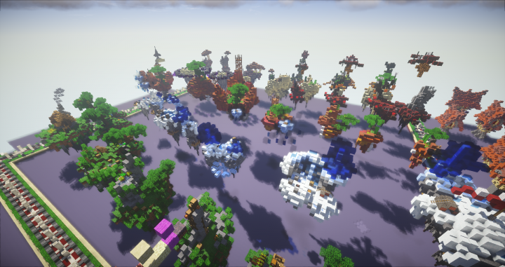 38 SkyBlock starter islands Minecraft Map