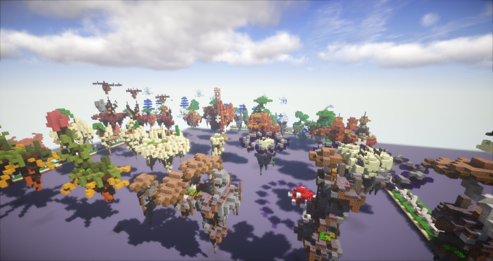 38 SkyBlock starter islands Minecraft Map