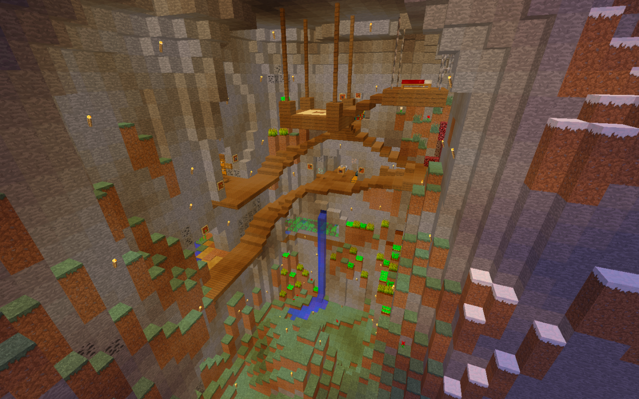 Overhanging Cliff Base! [TIMELAPSE] Minecraft Map