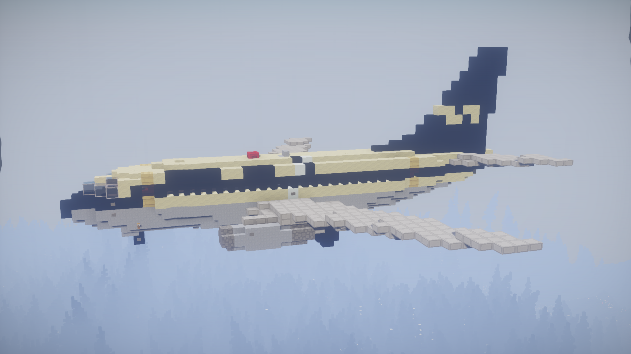 Boeing 737-100 N73700, 50th anniversary edition Minecraft Map