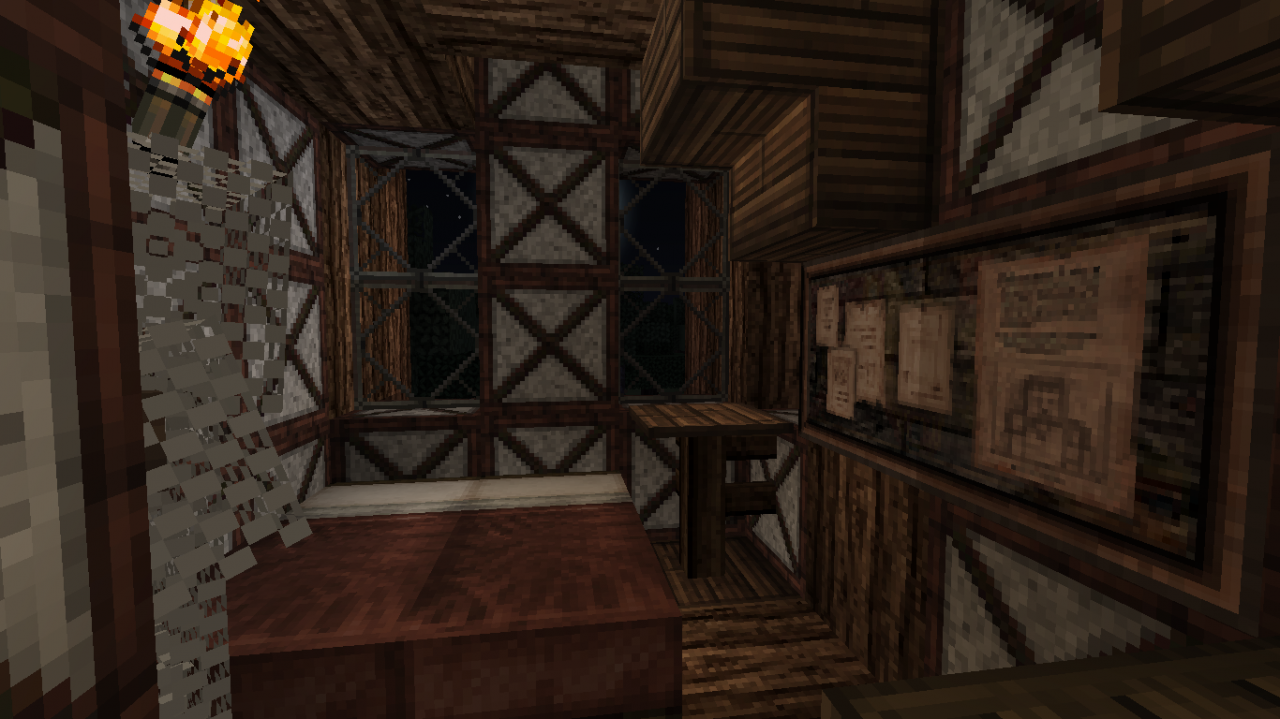 Médiéval/Steampunk hostel Minecraft Map