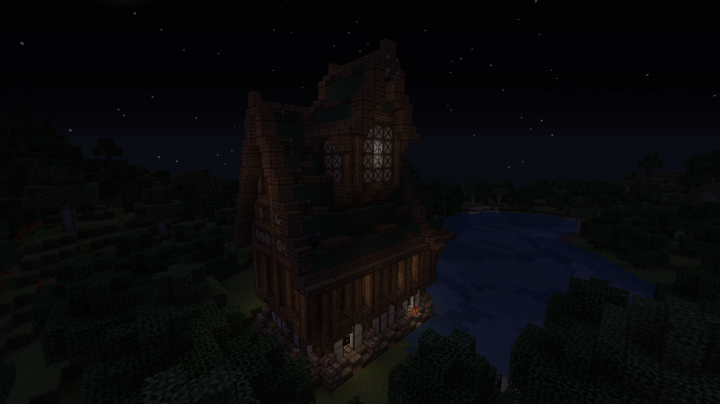 Médiéval/Steampunk hostel Minecraft Map