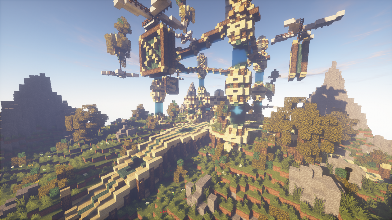 Sun's Hub - Plot Spawn 112x112 Minecraft Map