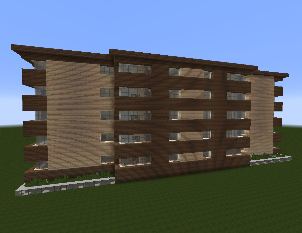 Communist Architecture | Apartment Building Romania Minecraft Map
