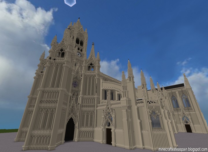 Replica Minecraft of the Cathedral of the Good Shepherd, Donostia ...