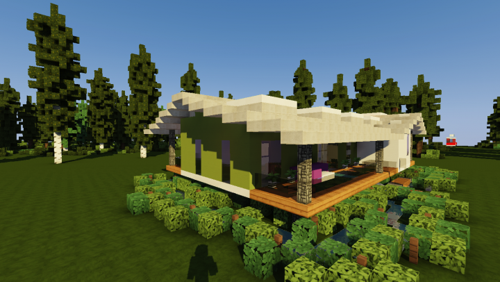 Small Camp House_FULL INTERIOR Minecraft Map
