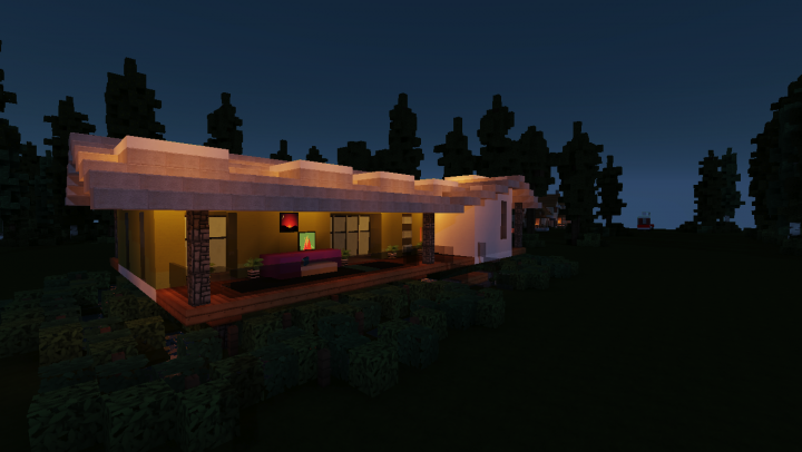 Small Camp House_FULL INTERIOR Minecraft Map