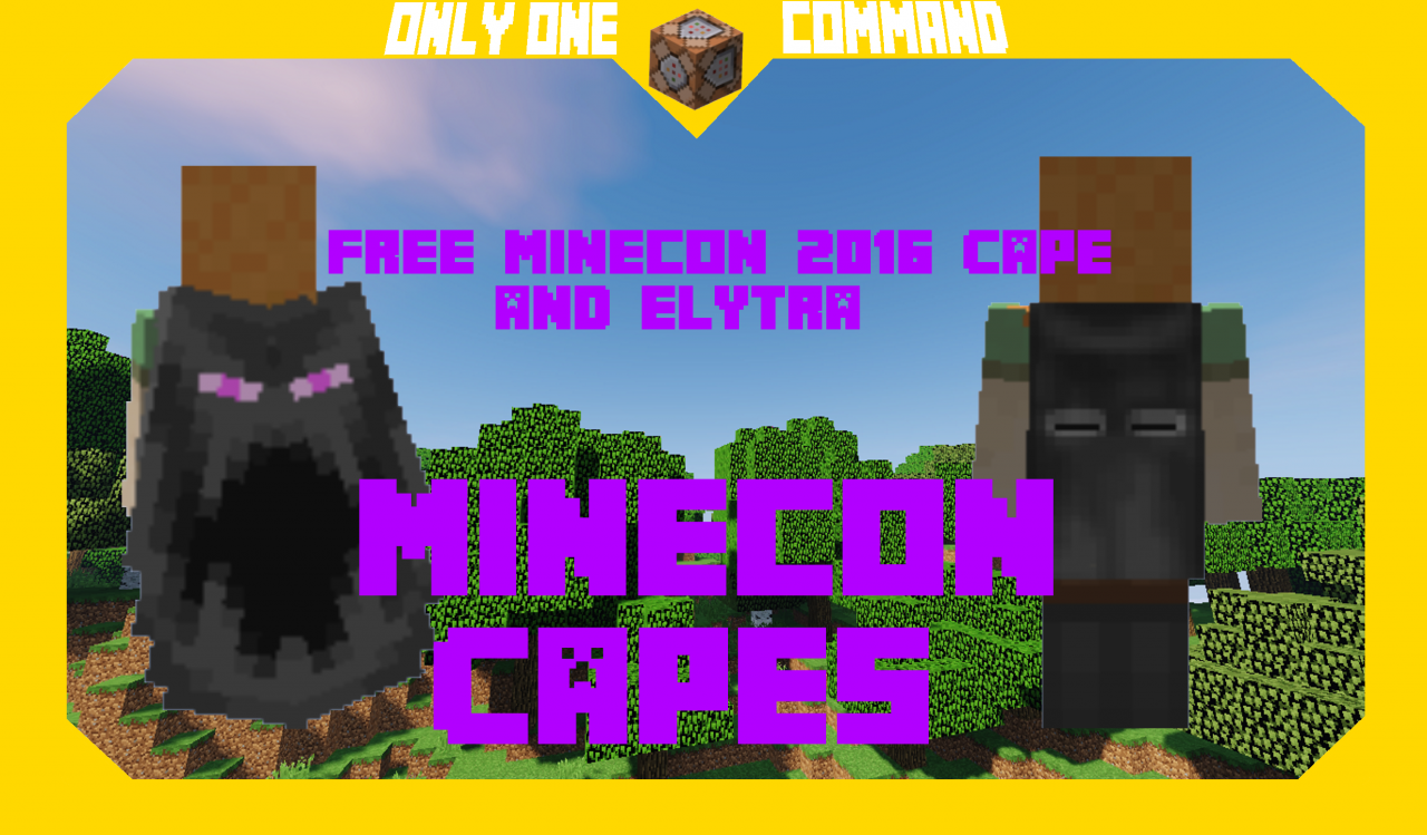 Minecon Capes | Command Block Creation Minecraft Project