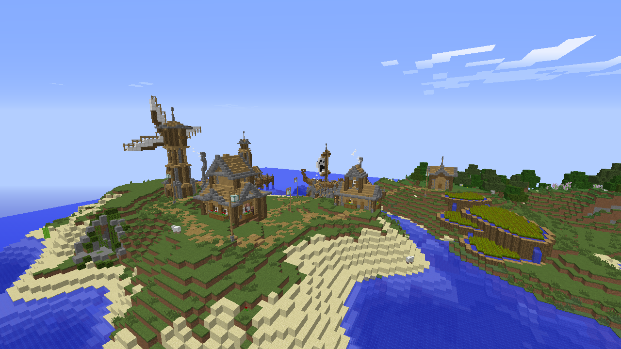 Transforming a Minecraft Village Minecraft Map