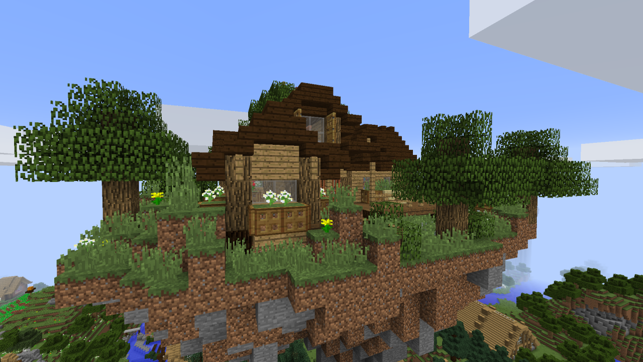 Floating Wooden Shed Minecraft Map