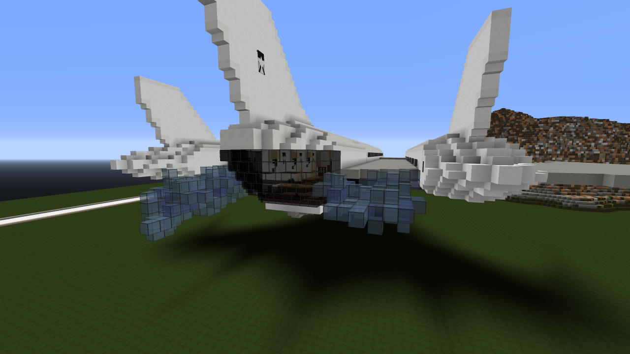 Dinger - 1000 futuristic plane Minecraft Map
