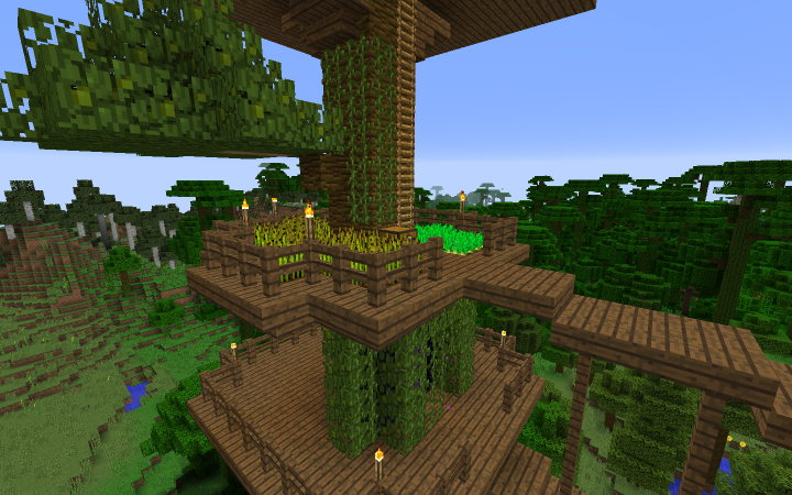 Epic Jungle Tree House! (Based on Jeracraft) Minecraft Map