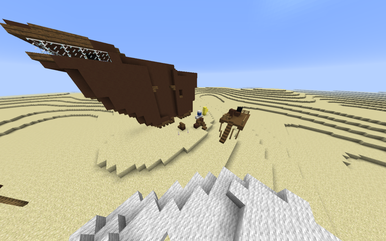 Star Wars Sandcrawler (with other stuff) ! Minecraft Map