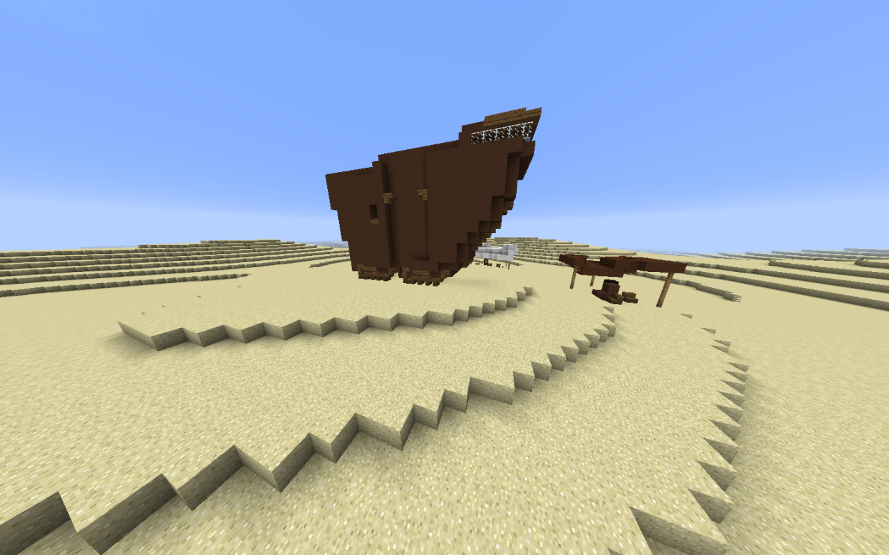 Star Wars Sandcrawler (with other stuff) ! Minecraft Map