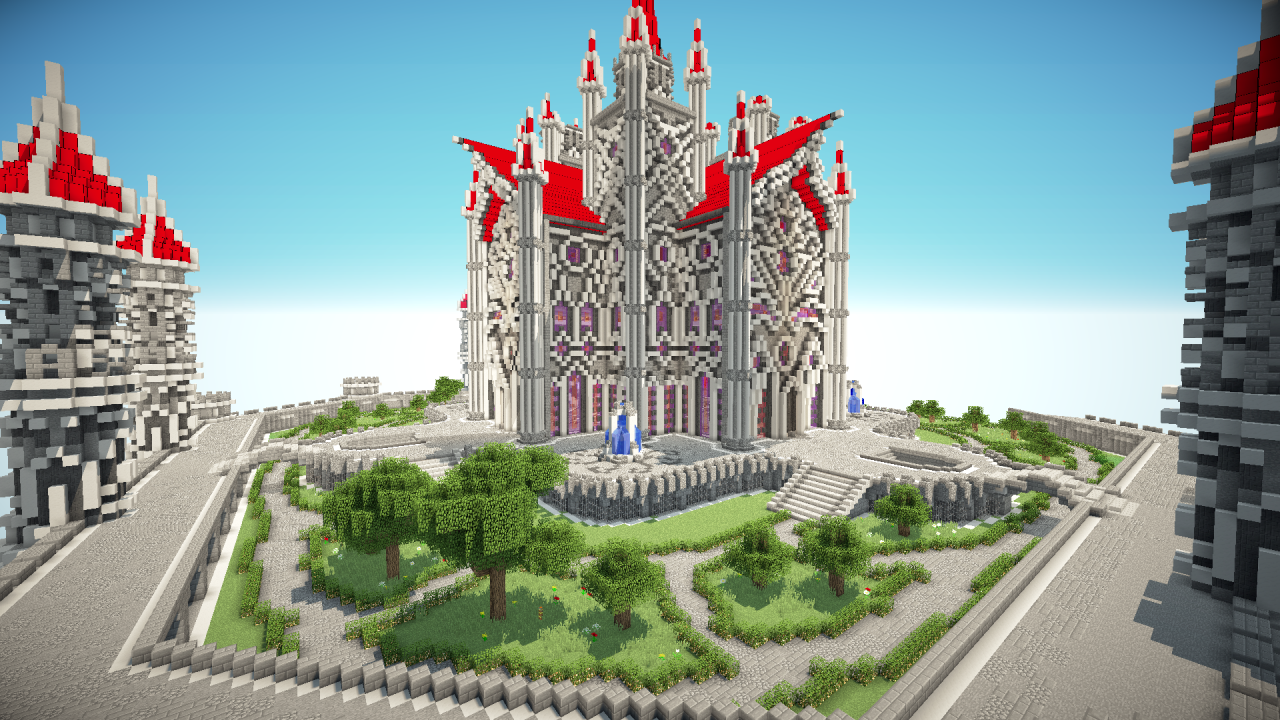 Building Survival Base - Castle Minecraft Map