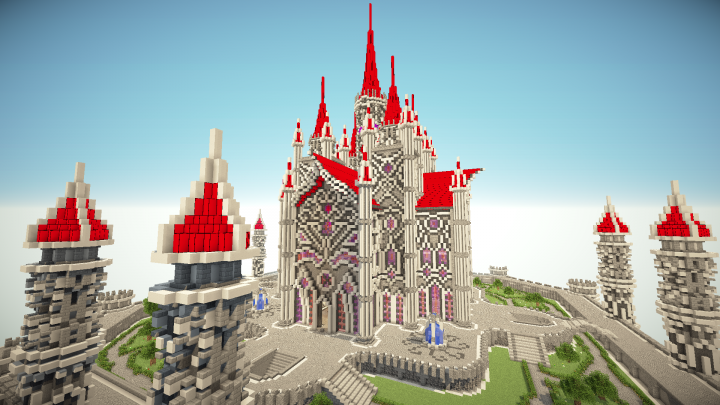 Building Survival Base - Castle Minecraft Map