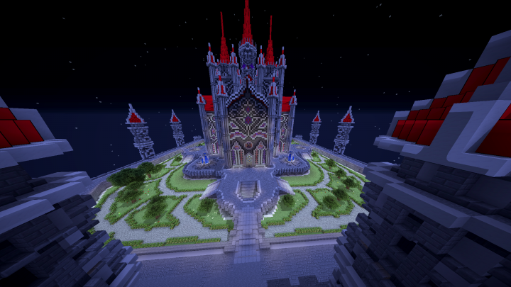 Building Survival Base - Castle Minecraft Map