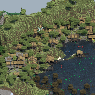 Fishing village Minecraft Map