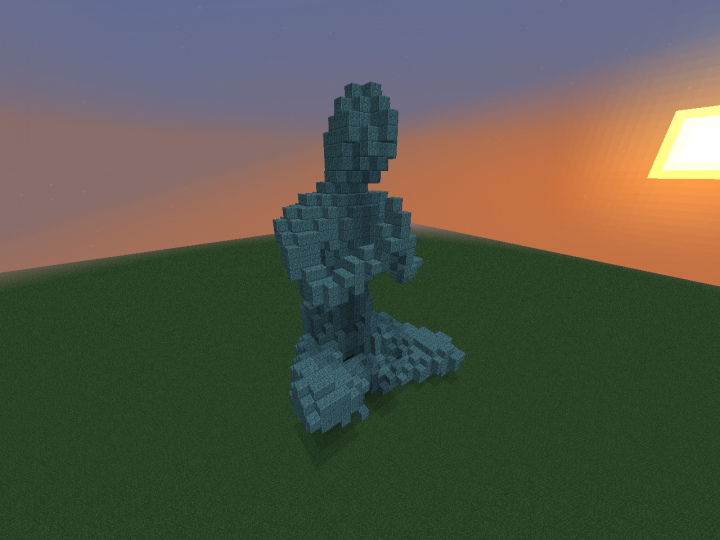Meditating Water Statue Minecraft Map