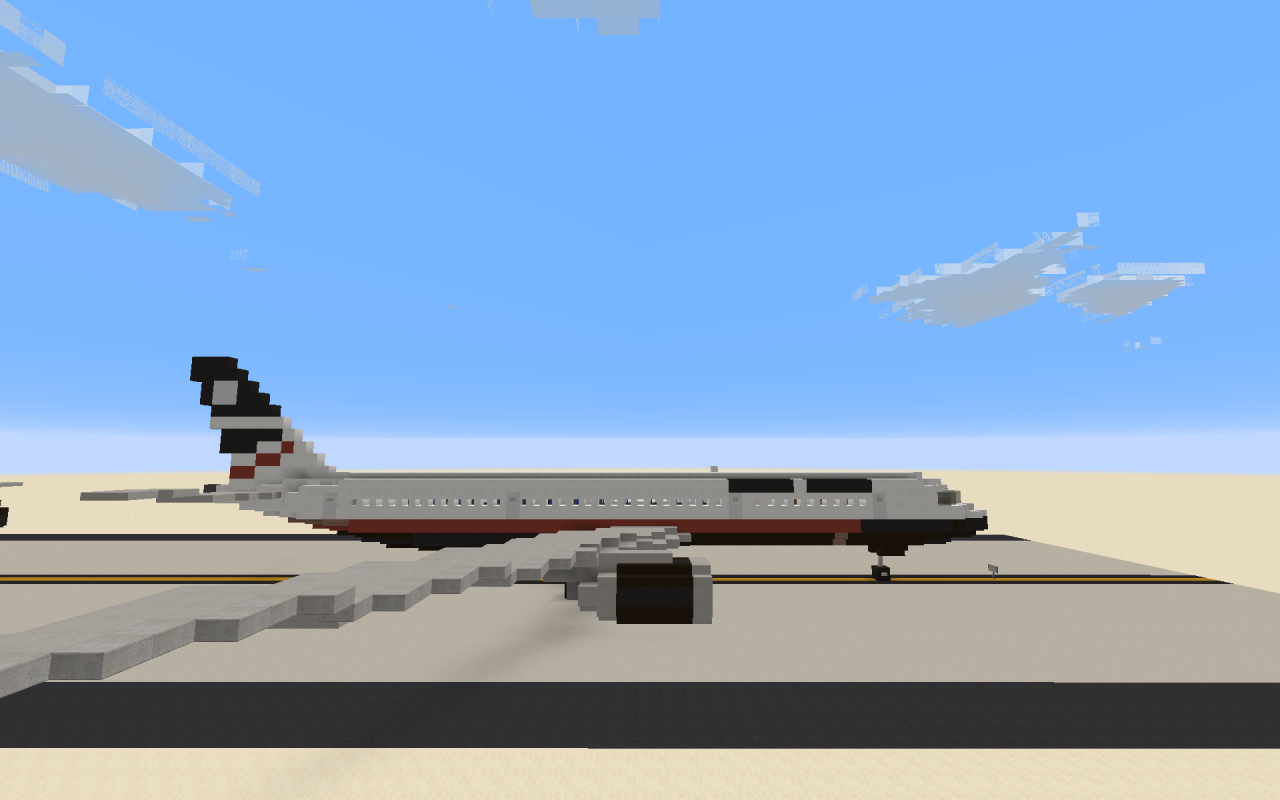 Boeing 757-200 + FIVE LIVERIES Minecraft Map
