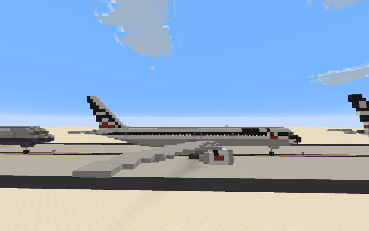 Boeing 757-200 + FIVE LIVERIES Minecraft Map