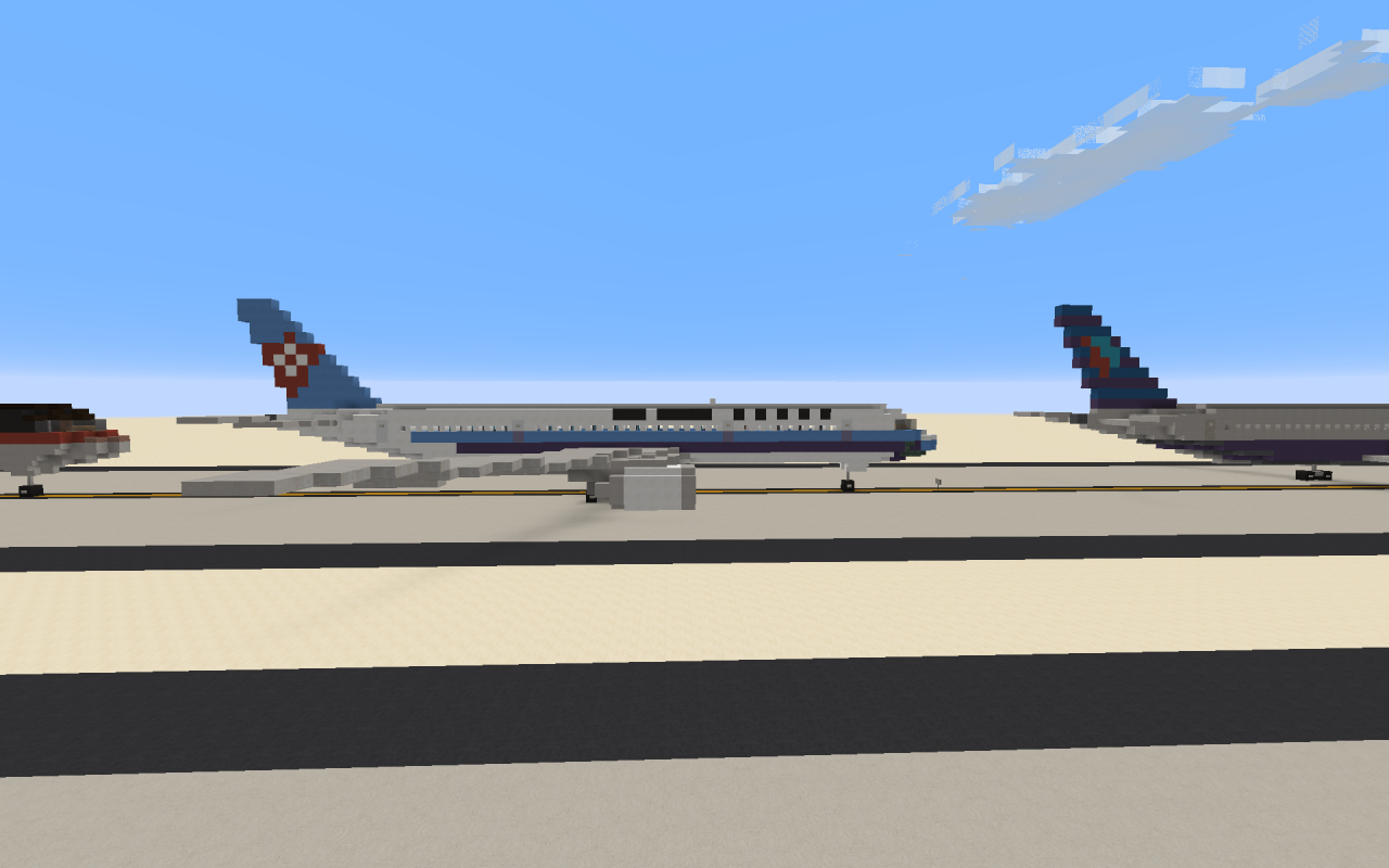 Boeing 757-200 + FIVE LIVERIES Minecraft Map