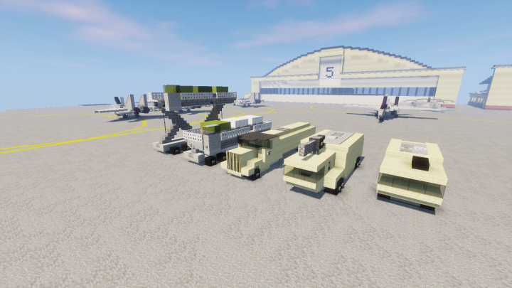 U.S. Air Force Ground service vehicles Pack 1,5:1 +Download Minecraft Map