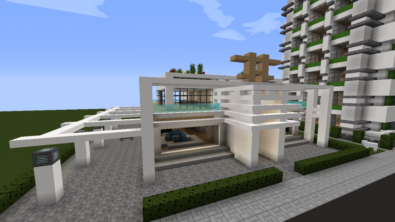 MODERN BUILD WORLD ! [WIP] Design Inspirations ! Minecraft Map