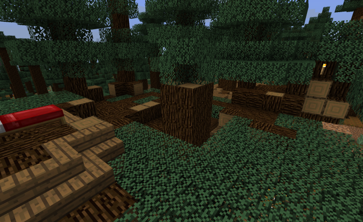 Tree village Minecraft Map