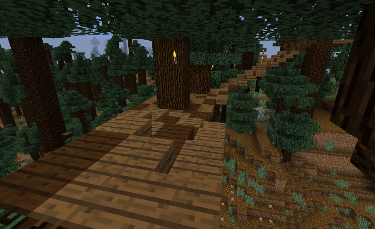 Tree village Minecraft Map