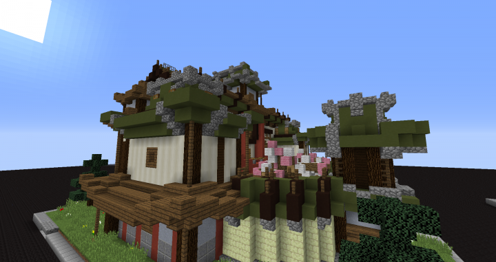 Plot Chinese House Minecraft Map