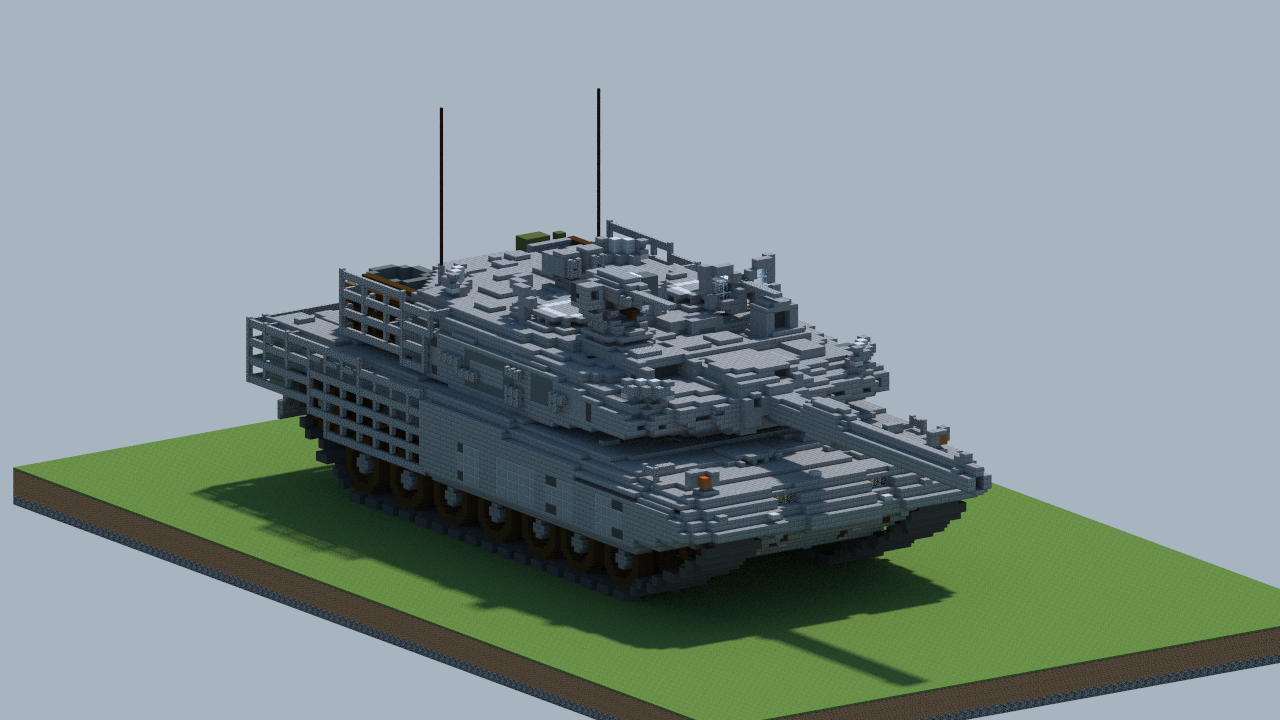 10:1 scale leopard2a4 SG Minecraft Map