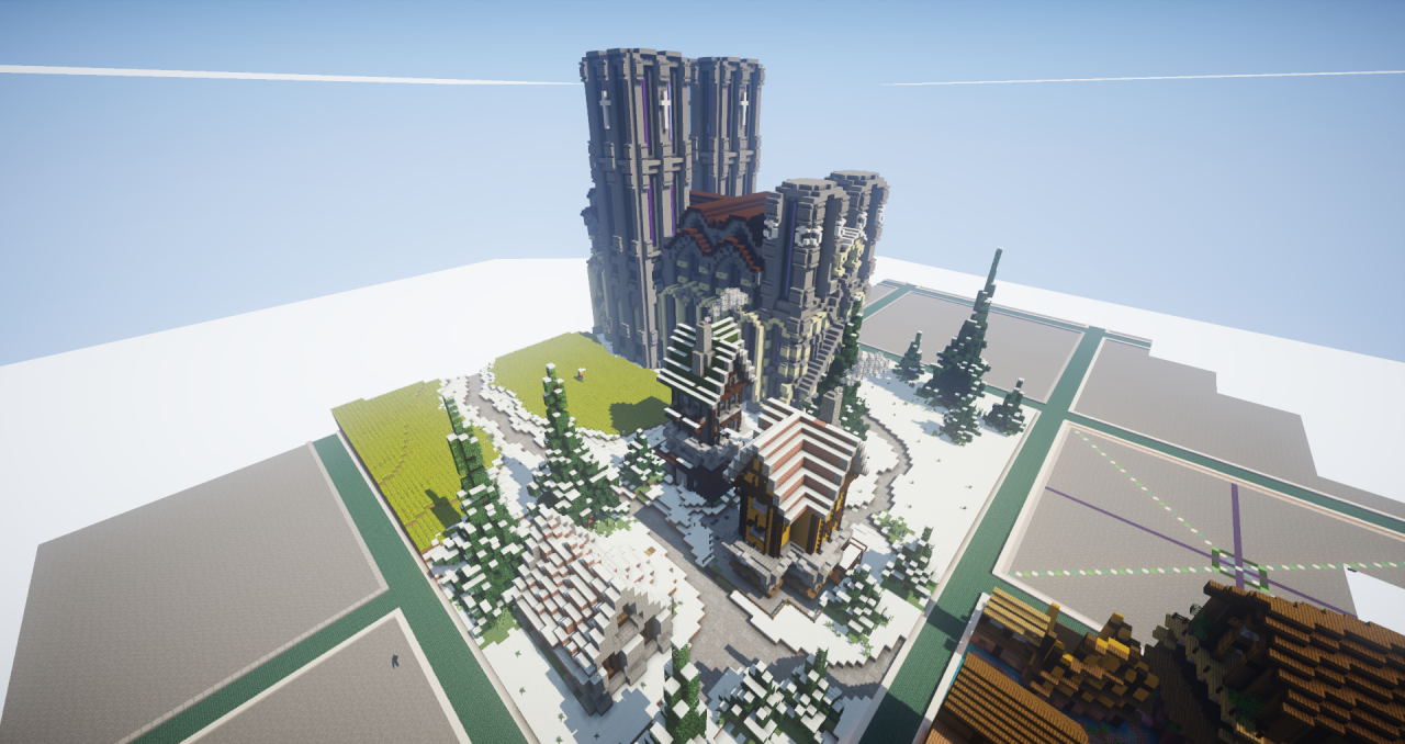 Small Town plotbuild (Cubed Creative Server) Minecraft Map