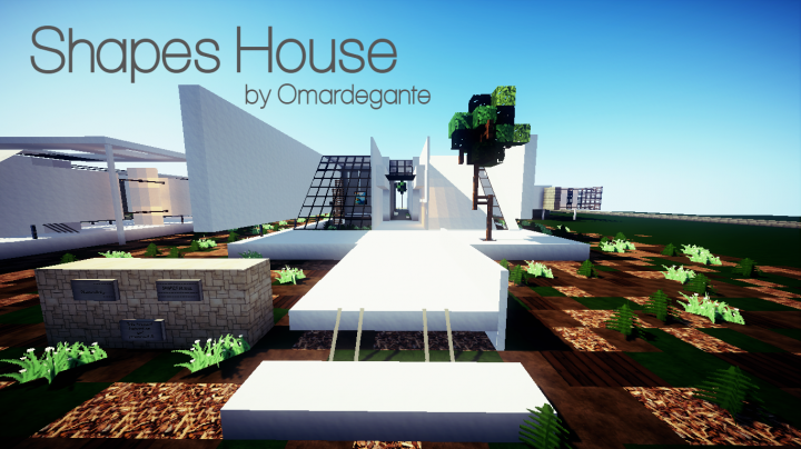 Shapes House by DE GANTE Arquitectos. Minecraft Map