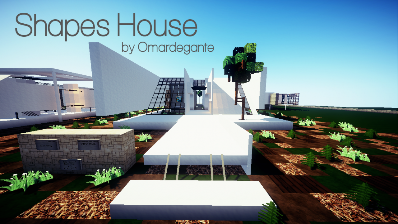 Shapes House by DE GANTE Arquitectos. Minecraft Map