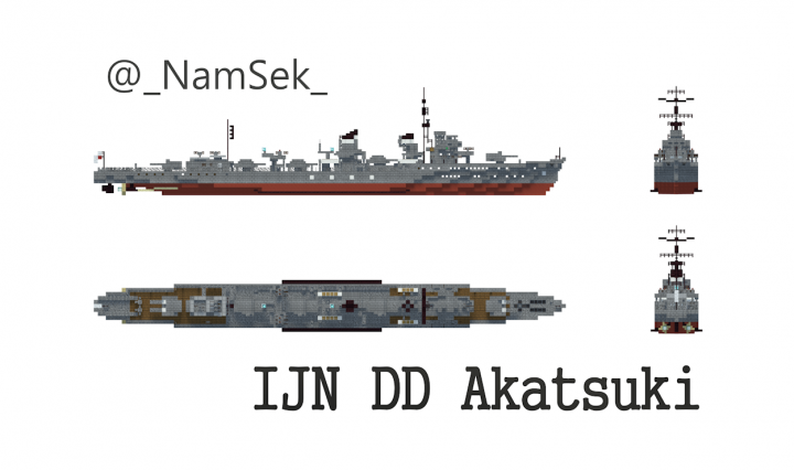 IJN DD Akatsuki Minecraft Map